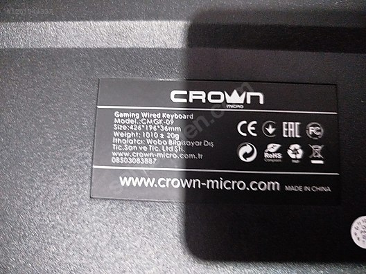 Crown CMGK-09 Blue Switch Rainbow Oyuncu Klavyesi - Crown Oyuncu ...