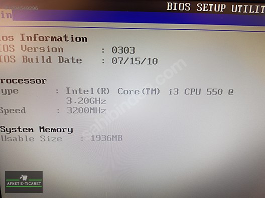 INTEL İ3-550 1.nesil 3.20GHZ 3200MHZ 4M LGA1156 İŞLEMCİ sahibinden ...