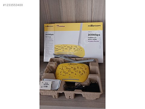MİLENİCOM MODEM 300 MBPS KABLOSUZ N VDSL/ADSL MODEM ROUTER - VDSL Modem ...