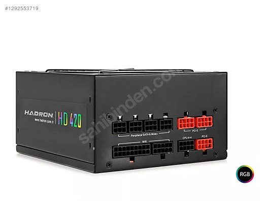 Hadron HD420 650w 80 Plus Full Modüler PSU sahibinden.comda - 1292553719