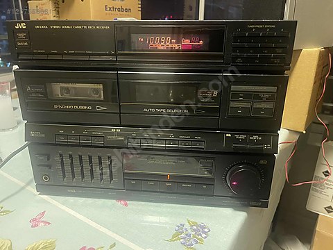 JVC Receiver Amfi - JVC DR-E300L STEREO ÇİFT KASET -TUNER-AMFİ ...