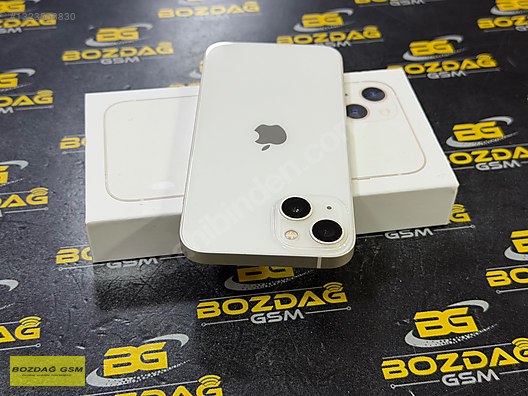 Apple / iPhone 13 / İPHONE 13 128 GB BEYAZ TERTEMİZ FATURALI 11 AY KVK ...