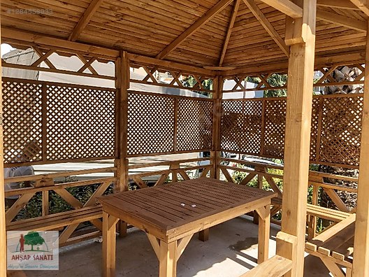 Ahşap Çardak & Kameriye & Bahçe Mobilya Modelleri - 1284558933