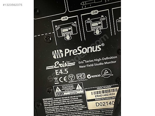 PreSonus Eris e4.5 Referans Hoparlör sahibinden.comda - 1323562375