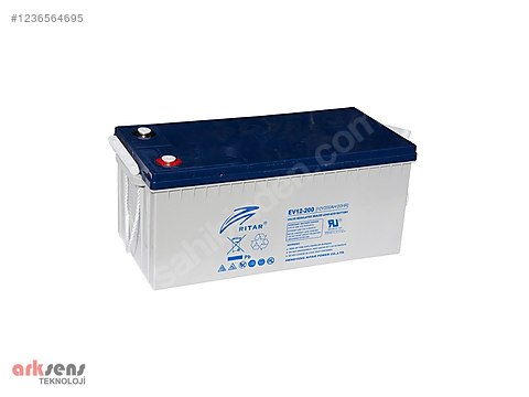 Ritar dg-12 200 ah jel akü güneş enerjisi sistemleri, solar sahibinden ...