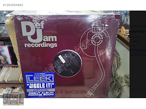 DEF JAM DJ RECORDİNGS YOUNG LEAK JIGGLE IT LP SIFIR - Müzik Plakları ...