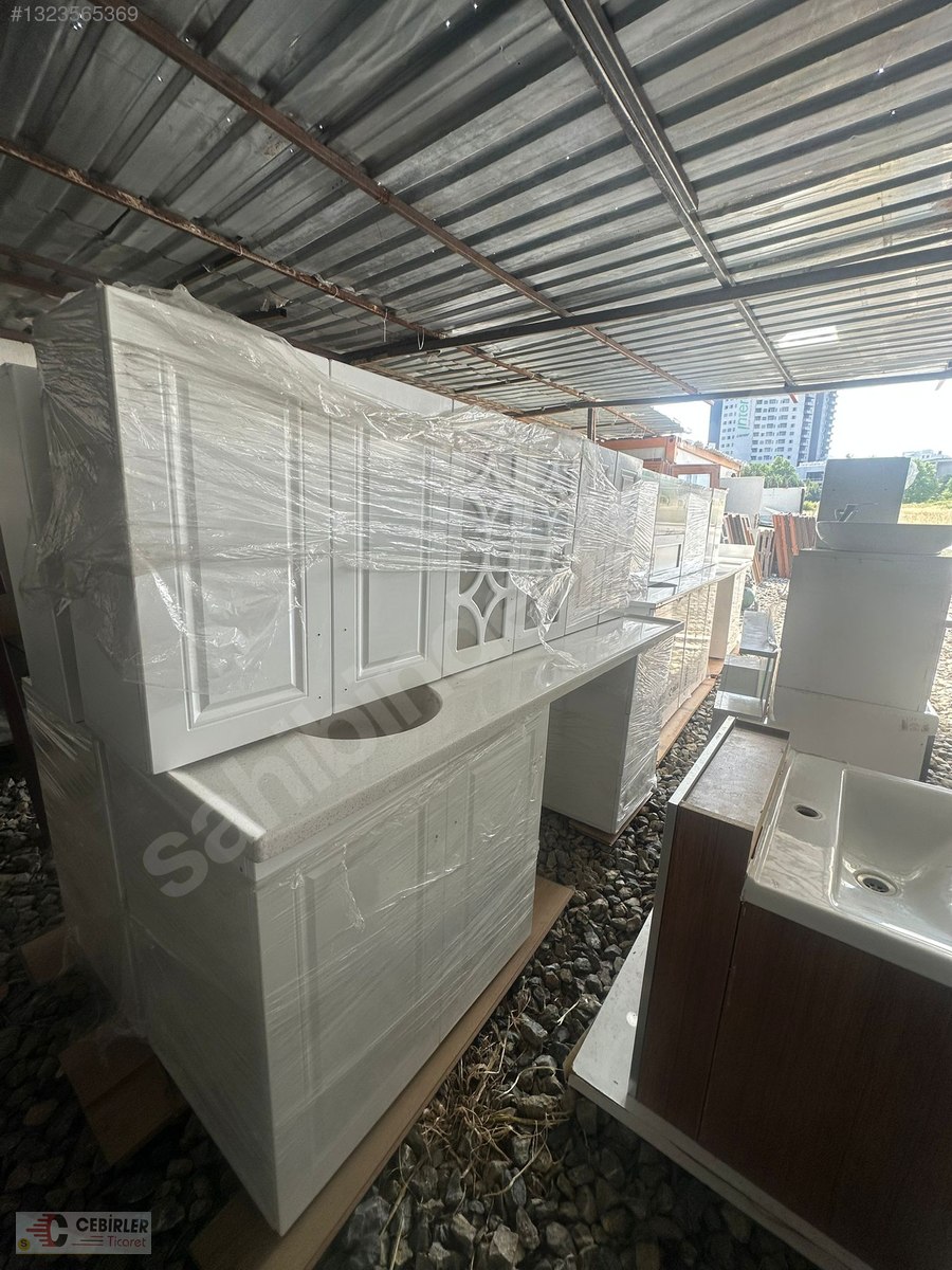 Hazır Mutfak / SIFIR İMALATTAN 205CM FUL MDF MEBRAN KAPAK TEZGAH DAHİL ...