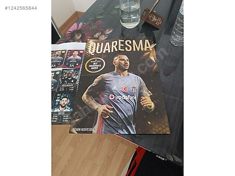 90 Adet Farklı Sezonlara Ait Futbolcu Kartları + Quaresma Poster ...