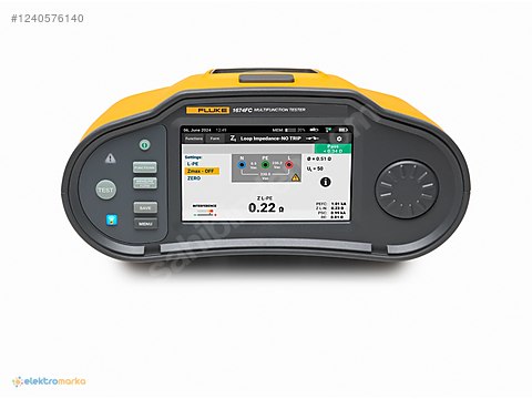 Fluke 1674 FC Çok Fonksiyonlu Tesisat Test Cihazı ile Otomatik ...
