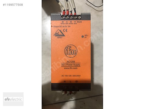 IFM AC1258 Power Supply AC 100-120/200-240V - Elektronik Güç Kaynakları ...