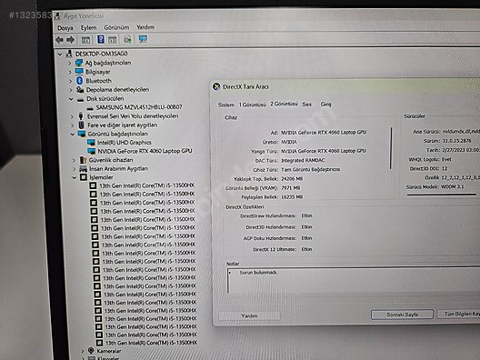 Monster / MONSTER TULPAR T5+ İ5 13.NESİL + 32 GB RAM + RTX 4060+ TEMİZ ...