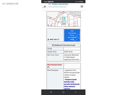 Torbalı Ayrancılar İnönü Mah. 4 kat imarlı 667 m2 Satılık Arsa - Satılık Arsa İlanları ...
