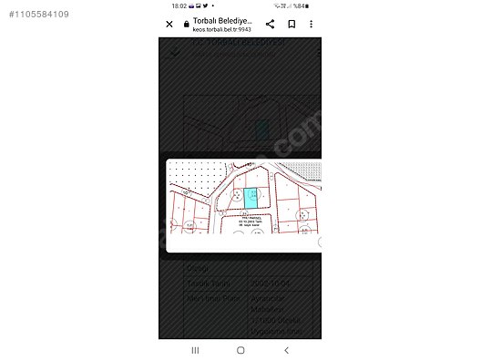 Torbalı Ayrancılar İnönü Mah. 4 kat imarlı 667 m2 Satılık Arsa - Satılık Arsa İlanları ...