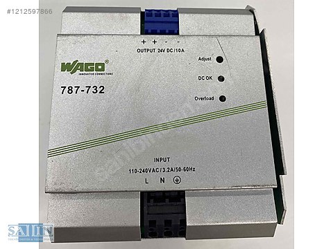 Wago [787-732] Giriş AC 90V 264V Çıkış DC 24V DC 10A POWER SUPP ...