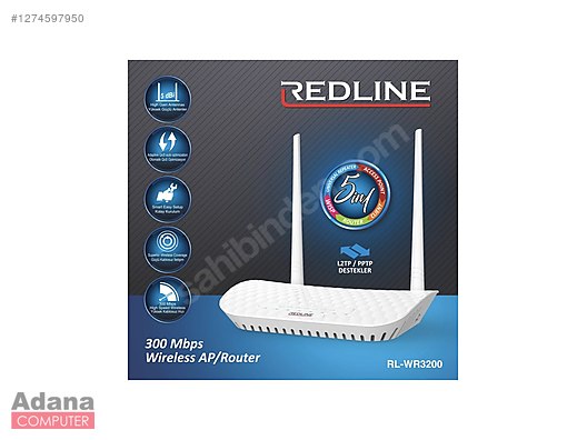 Redline RL-WR3200 Router 300 Mbps Wiresless Ap/router 417011 - Router ...