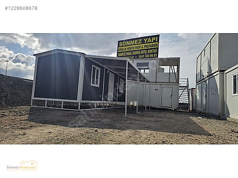 BETON GEREKTİRMEYEN KONTEYNER LER ÇATILI VERANDALI YANMAZ PANEL ...