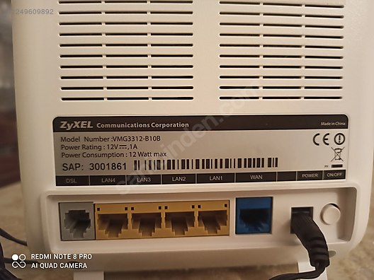 TTNET ZyXEL MODEM 300 Mbps Wireless VDSL2 MODEM ve ADAPTÖR - VDSL Modem ...