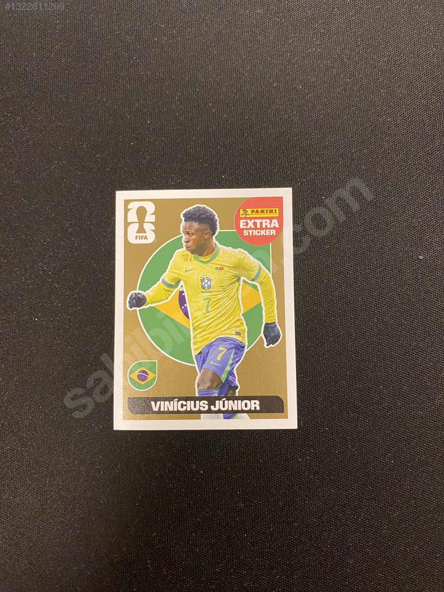 Vinicius Junior Gold Extra Sticker - Panini Fifa World Cup 2026 ...