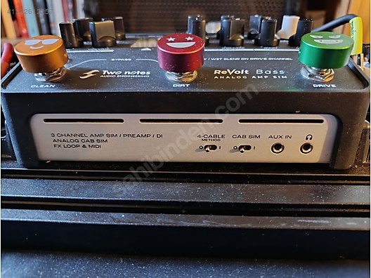 Two Notes ReVolt Bass (3-Ch Tube Amp Sim & DI) - Tertemiz / Kutu ...
