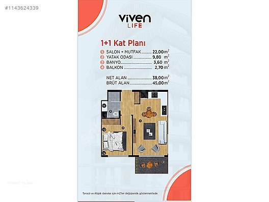 VİVEN LİFE YAŞAR ÜNİVERSİTESİ YANI SATILIK 1+1 DAİRE - Satılık Daire ...