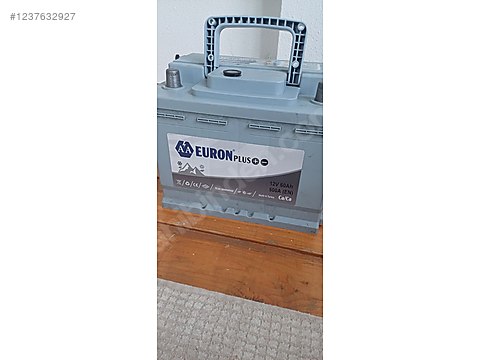 euron plus akü 12V 60Ah sahibinden.comda - 1237632927