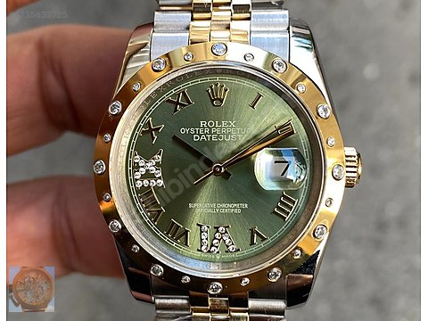 Rolex / Rolex Datejust Jubilee Two Tone Zeytin Yeşili 36 mm # YZ ...