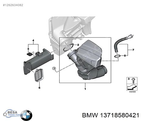 Otomobil & Arazi Aracı / Filtre / BMW G20 HAVA FİLTRE BORU IZGARASI ...