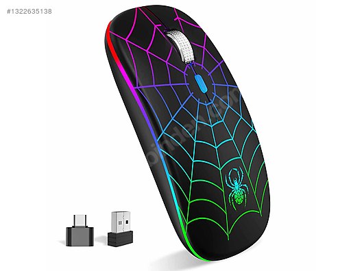 Şarjlı Kablosuz mause, örümcek rgb mouse sahibinden.comda - 1322635138