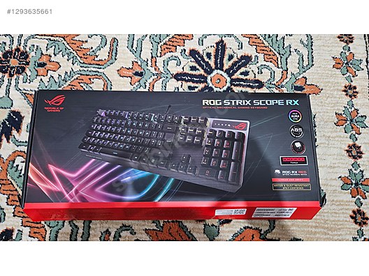 ASUS ROG STRİX SCOPE RX ( RED SWICHT ) - Asus Oyuncu Klavyesi - 1293635661