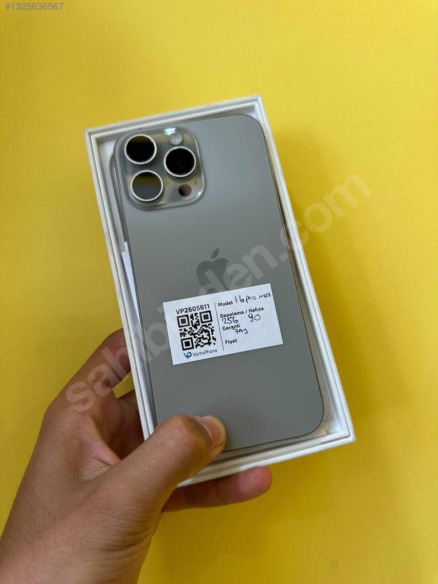 Apple / iPhone 16 Pro Max / 16 pro max 256 Gb garantili sahibinden ...