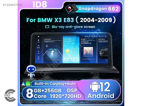 BMW X3 E83 Android Multimedia 8Gb/256Gb sahibinden.comda - 1220637544