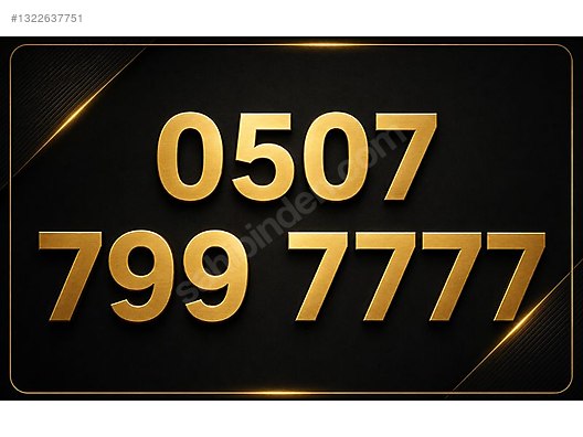 0507*799 7777 | ÖZEL NUMARA | 77777 | 777777 sahibinden.comda - 1322637751