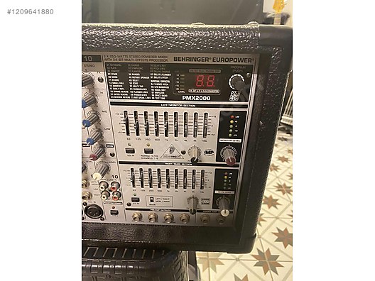 BEHRINGER EUROPOWER PMX2000 2X250-WATT PROCESSOR - Prosesör ve Diğer ...
