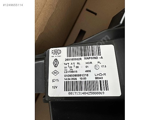 Otomobil & Arazi Aracı / Elektrik / CLİO 5 TOUCH JOY ORJİNAL MAİS SAĞ ...