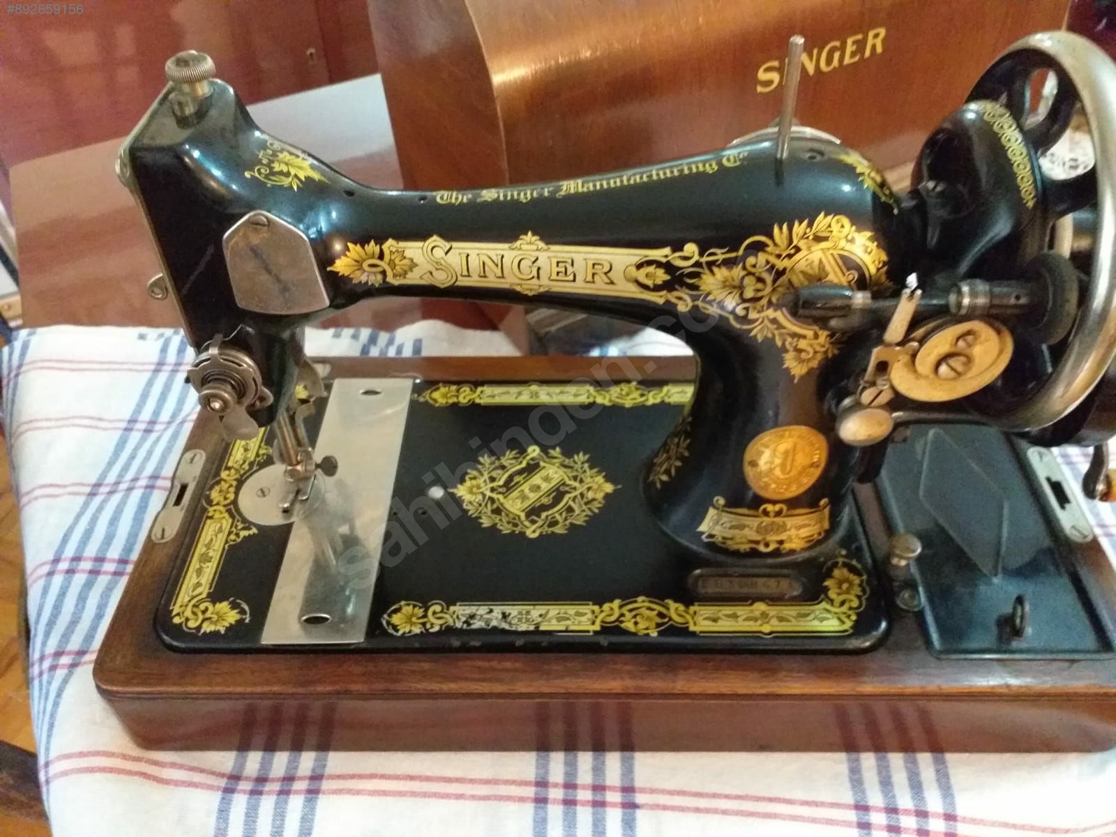 SİNGER DİKİŞ MAKİNESİ ÇİL DURUMDA 1890.. - Antika Antika Dikiş Makinesi ...