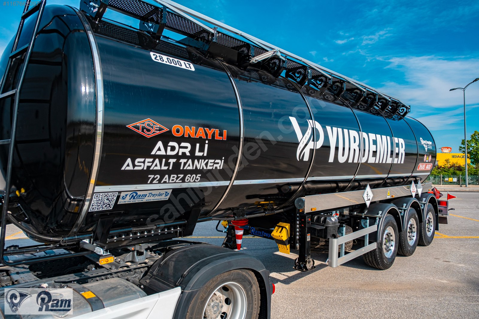 Tanker / 28.000 Lt Bitüm Tanker semi treyler ADR Lİ , ASLFAT Fuel Oil ...