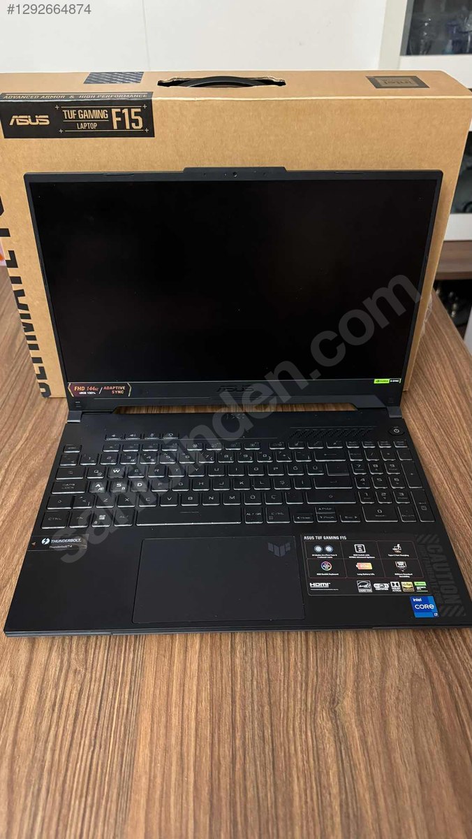 Asus / ASUS TUF F15 İ7 12700H RTX 3050 16GB RAM 512SSD sahibinden.comda ...