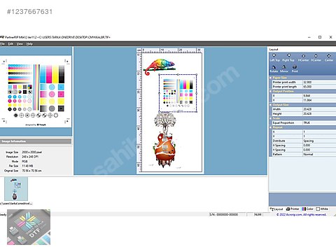 Acro Rip 11.2 DTF Rip Yazılımı Dtf L18050 L8050 Çoklu Resim ekle ...