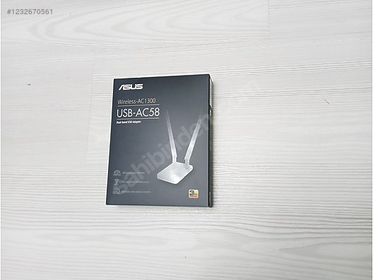 ASUS USB-AC58 DualBand AC1300 Yüksek Çekim Wireless Adaptör - Ağ ...