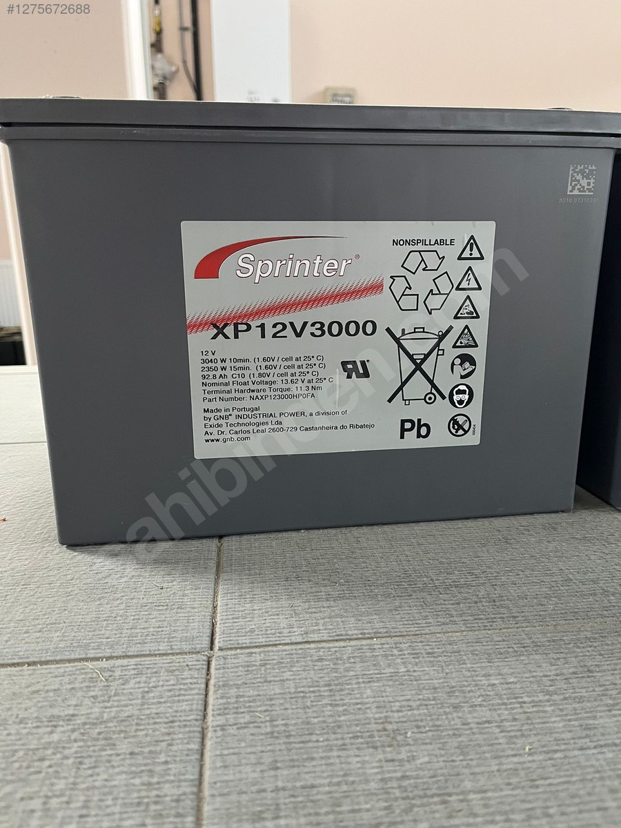 SPRİNTER XP12V3000 JEL AKÜ 92 AH sahibinden.comda - 1275672688
