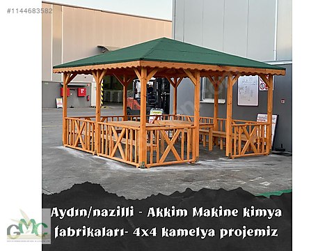 Ahşap Çardak & Kameriye & Bahçe Mobilya Modelleri - 1144683582