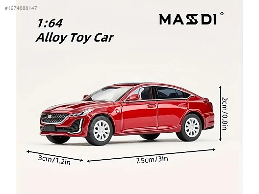 Massdi Diecast Model 1:64 Cadillac Araba - 1274688147
