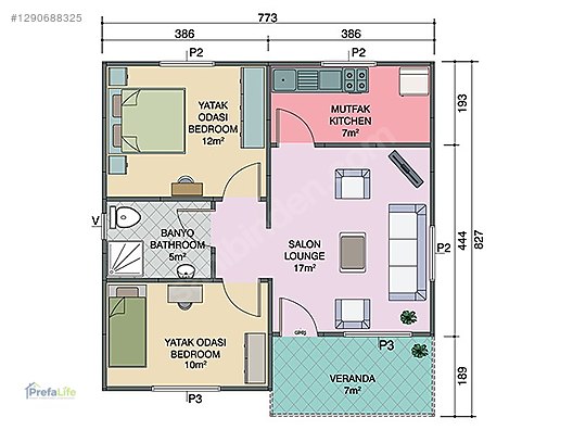 2+1 Prefabrik Ev Modelleri - 1290688325