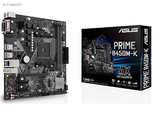 ASUS Prime B450M-K DDR4 4400 Mhz AMD Soket AM4 mATX Anakart sahibinden ...
