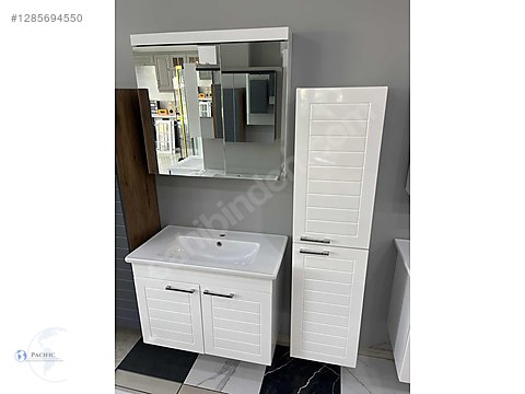 FULL LAKE KAPAK 80 CM BEYAZ BANYO DOLABI TAKIMI at sahibinden.com ...
