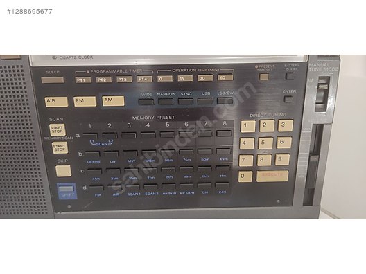 Sony Dijital Portatif Radyo - SONY ICF-2001D AIR FREKANSLI --- ADAPTÖRÜ ...