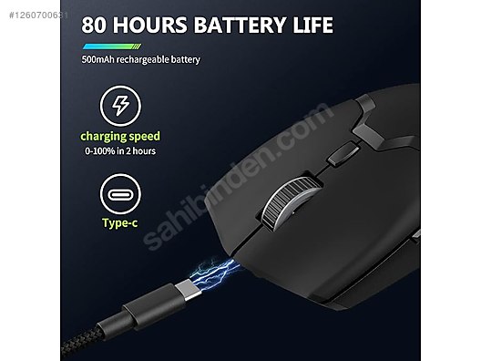 DELUX M800 RGB KABLOSUZ OYUNCU MOUSE sahibinden.comda - 1260700631