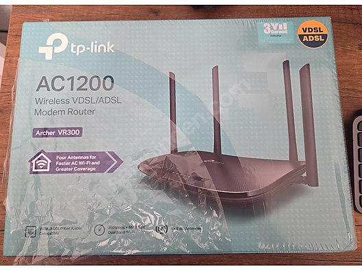 TP-Link VR300, AC1200 Mbps VDSL/ADSL Modem Router sahibinden.comda ...