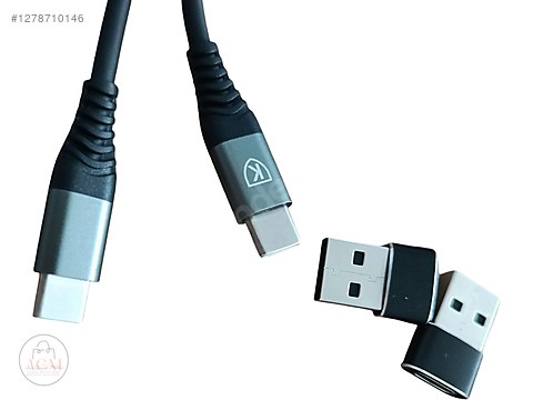 Rohs Sarmal USB C - USB C Kablosu+Mini USB C Dişi - USB sahibinden ...