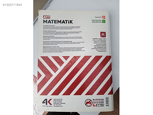 4K yayınları AYT matematik konu özetli soru bankası - Test Kitapları ...